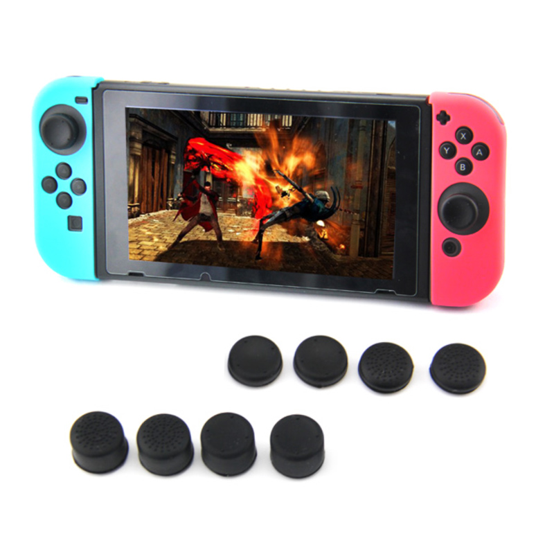 Nintendo Switch Extender Silicone Non-Slip Caps 8pcs--Black