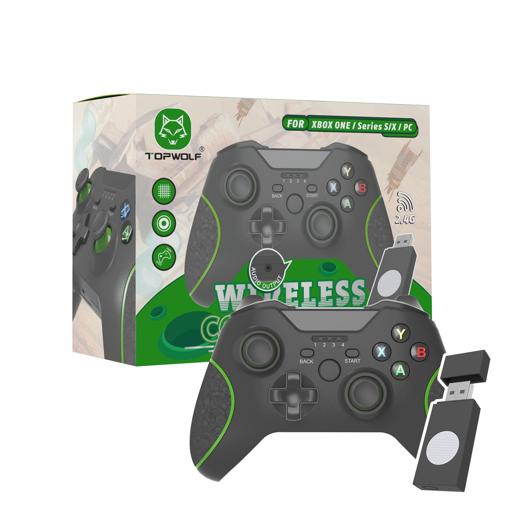 2.4G Wireless Controller For Xbox One/One S/One X/Series S/Series X/PC ...