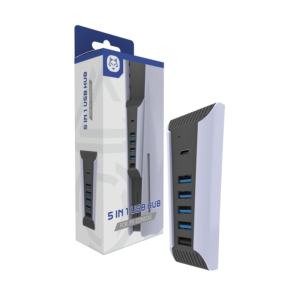 5 in 1 USB HUB For PS5 Console,Accessories